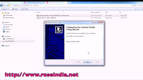 Installing Android Studio on Windows 7