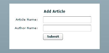 Form Layout Container