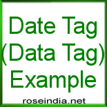 Date Tag (Data Tag) Example