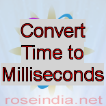 Convert Time to Milliseconds