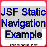 JSF Static Navigation Example