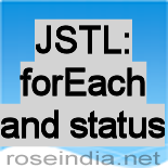 JSTL: forEach and status