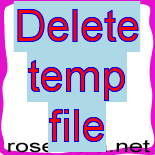Delete temp file