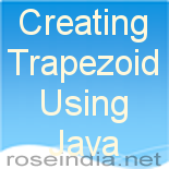 Creating Trapezoid Using Java
