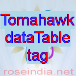 Tomahawk dataTable tag