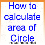 How to calculate area of Circle