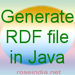 Generate RDF file in Java
