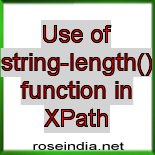 Use of string-length() function in XPath