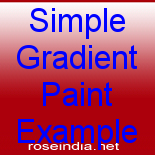 Simple Gradient Paint Example