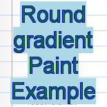 Round gradient Paint Example