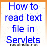 How to read text file in Servlets