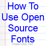 How To Use Open Source Fonts