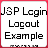 JSP Login Logout Example