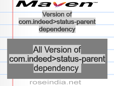 Version of com.indeed>status-parent dependency