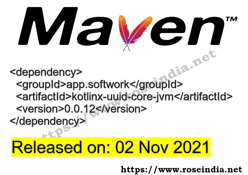 Maven Dependency For Appsoftwork Kotlinx Uuid Core Jvm Version 00