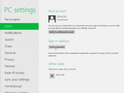 Windows 8 PC Setting Step by Step Guide