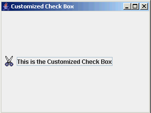 Customize the Icon in a JCheckBox Component of Java Swing