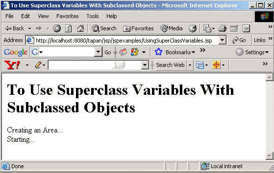 Using Super Class Variables With Sub classed Objects