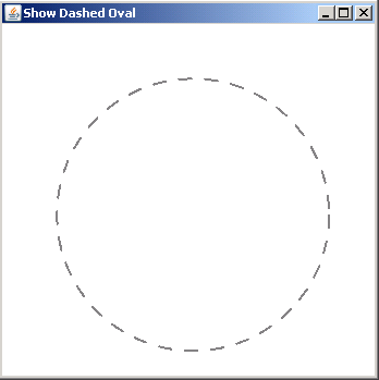 Draw Dashed Oval