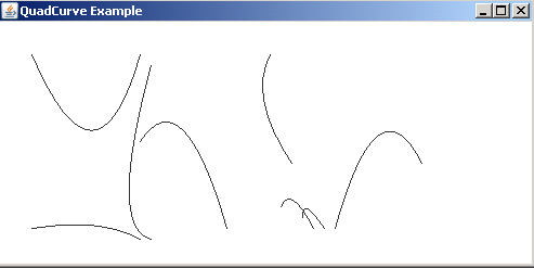Draw different curves with QuadCurve2D