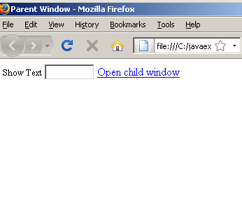 Pass value from child to parent window