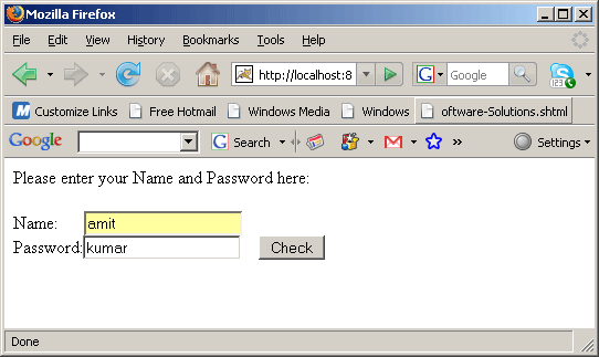 Authentication In Web Application