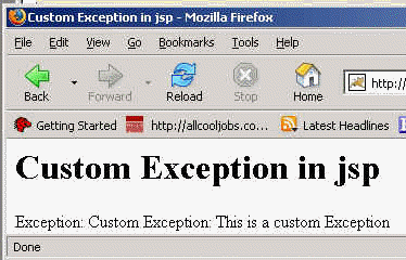 Custom Exceptions