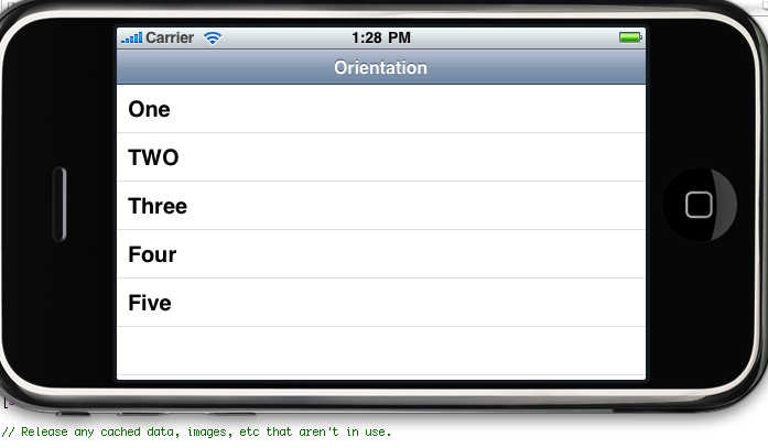 Orientation iPhone SDK