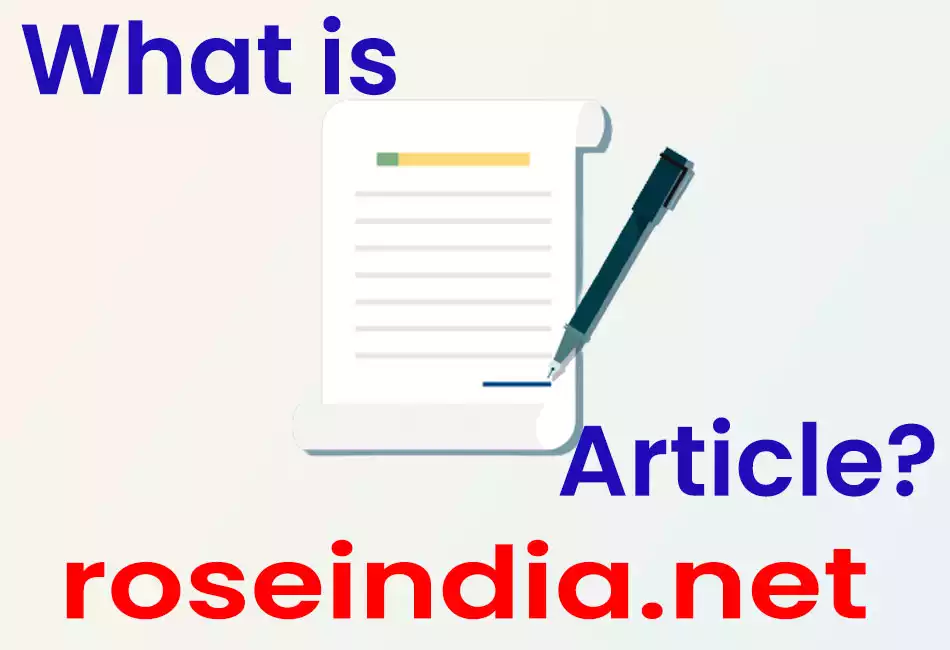 What is Article?