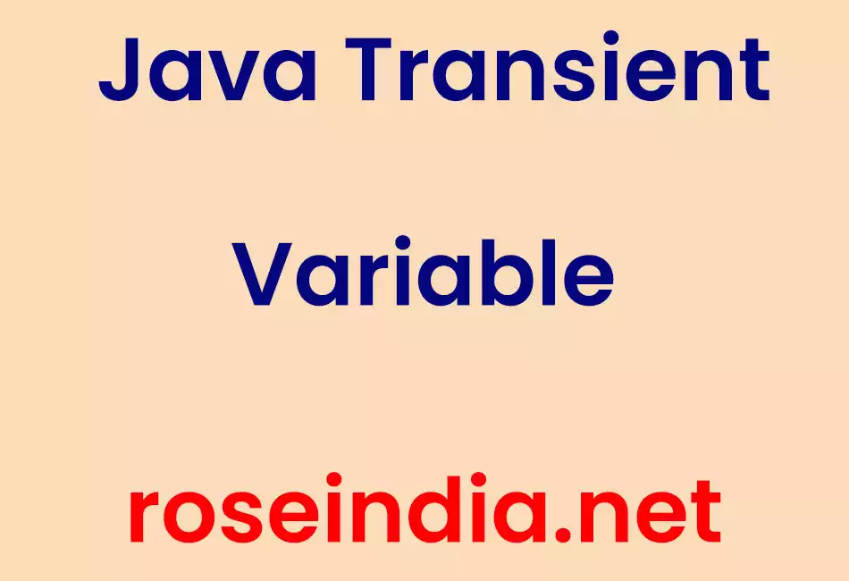 Transient Java Java 基础篇】Java Transient