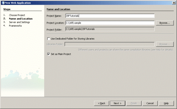 Create JSF Application Using NetBeans IDE Create JSF Application Using NetBeans IDE