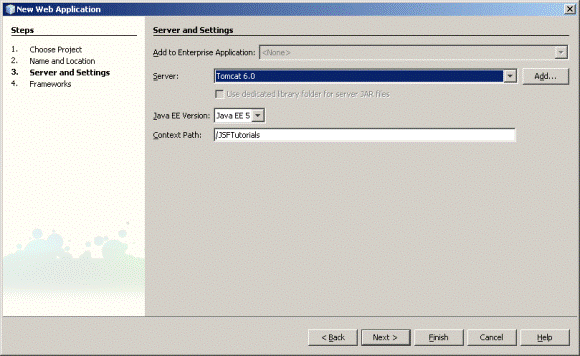 Create JSF Application Using NetBeans IDE Create JSF Application Using NetBeans IDE