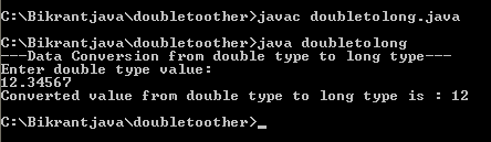Conversion from double to long