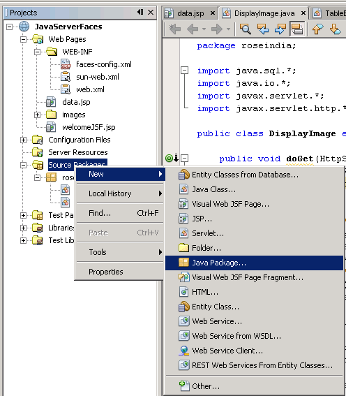 Retrieve Image in JSF From MySQL Table Using NetBeans IDE Retrieve Image in JSF From MySQL Table Using NetBeans IDE