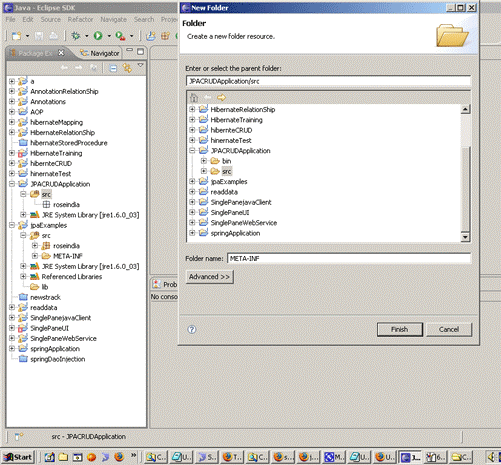 Select your project and right click on the it