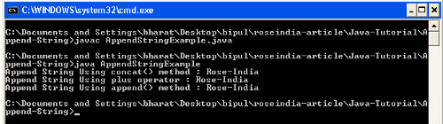 How To Append String In Java