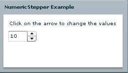 NumericStepper in Flex